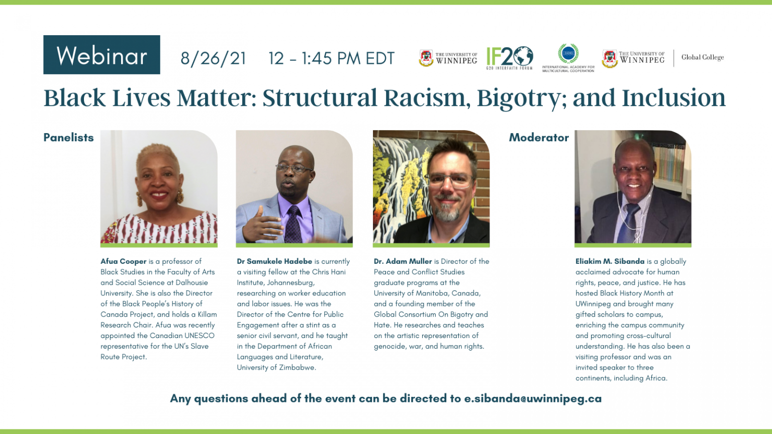 Structural Racism, Bigotry; and Inclusion – G20 Interfaith Forum